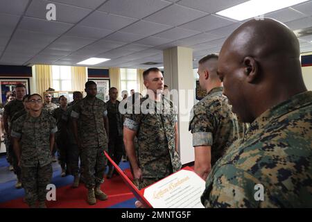 Gunnery Sgt. Warren Webber, the 6th Marine Corps District Comptroller ...