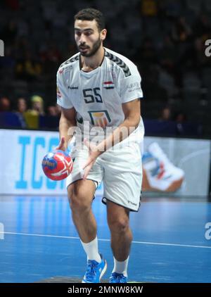 Akram Saad of Egypte during the IHF Men's World Championship 2023 ...