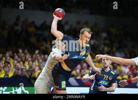 Felix Claar of Sweden during the IHF Men's World Championship 2023 ...