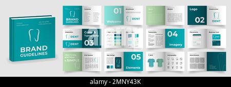 Multi-purpose Brand Guidelines template. Brand Manual presentation ...