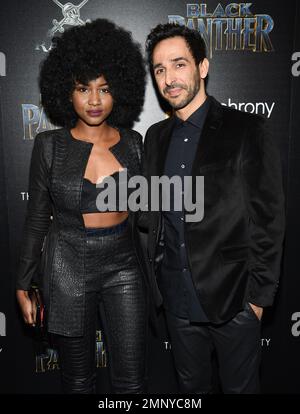 Actor Amir Arison, right, and Ornella Suad attend a special screening ...