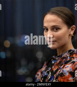 Swedish actress Alicia Vikander photographed in Gothenburg, Sweden, on ...
