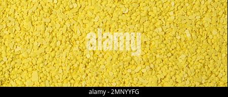 yellow sulfur granules used in medicine, fertilizers. Yellow sulfur ...