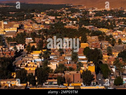 Elevated view of a Ksar, North Africa, Metlili, Algeria Stock Photo - Alamy