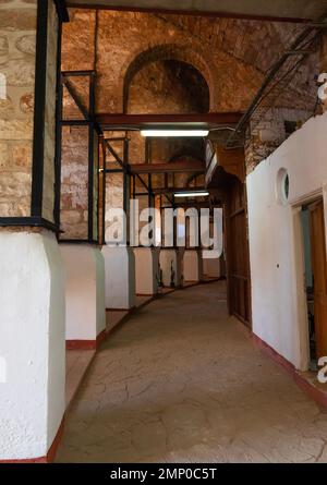 Arena pillars in the corridor, North Africa, Oran, Algeria Stock Photo ...