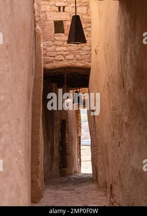 Alula Old Town City, Old town, Alula's 900 years old Town. Wooden door ...