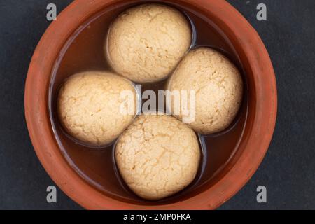 Indian Mithai Gurer Rosogolla Also Called Rasgulla, Rasagola, Rosgola ...