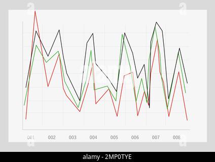 Different colorful graphs with statistic information. Illustration ...