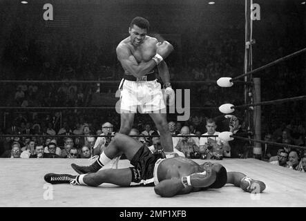 FILE - In this May 25, 1965, file photo, heavyweight champion Muhammad ...