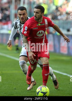 Patrick Ciurria of AC Monza and Filip Kostic of Juventus Fc during the ...