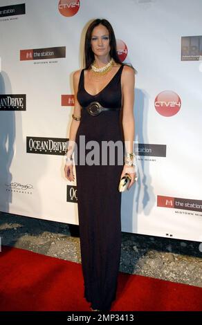 Model Ines Rivero attends Ocean Drive Magazine's 15th Anniversary Party ...