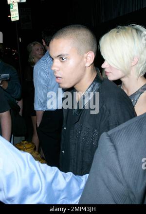 Evan Ross leaves the bar Coco Deville in West Hollywood, CA. 6/24/08 ...