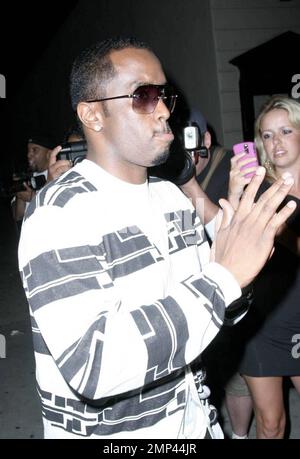 P Diddy hangs out and signs autographs at Crown Bar, Los Angeles, CA, 6 ...