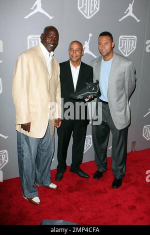 Michael Jordan and Derek Jeter arriving for the Jordan Celebrates Derek ...