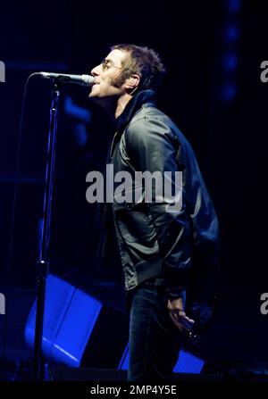 Oasis performs live to a sold-out crowd at Madison Square Garden in New ...