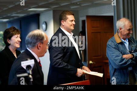 Dirk Lesko, president of Bath Iron Works attends a ship christening ...