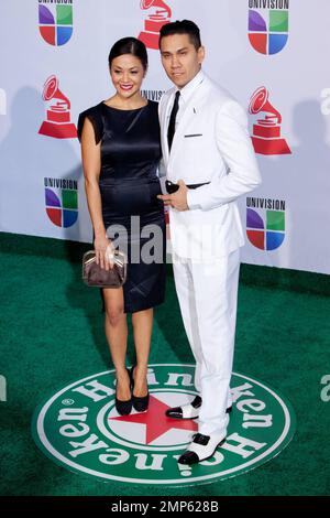 Taboo of the Black Eyed Peas and Wife Jaymie Dizon at the live taping ...