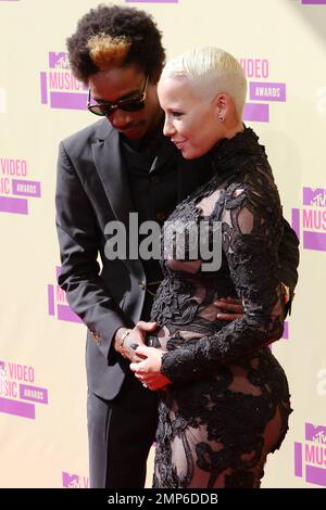 Amber Rose and Wiz Khalifa. 6 September 2012, Los Angeles, California ...