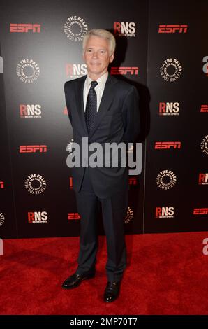 Chairman CBS Sports Sean McManus, from left, sportscasters James Brown ...