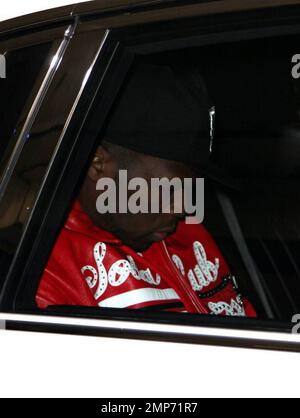 EXCLUSIVE!! Rapper 50 Cent arrives at London's Heathrow Airport after a ...