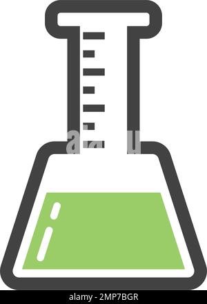 Retort glass flask icon. Laboratory glass equipment silhouette. Vector ...