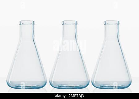 laboratory flasks, glass jars, laboratory, white background Stock Photo ...