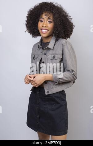 Zoe Renee cast member in the Bet series 'The Quad' poses for a portrait ...