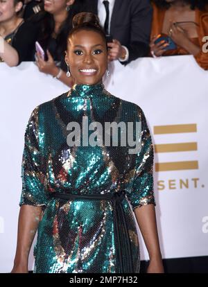 Issa Rae arrives at the 49th annual NAACP Image Awards at the Pasadena ...