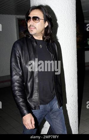 Mexican singer Adolfo Angel Temerario arrives at Miami International ...