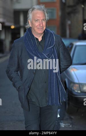 "Harry Potter" star Alan Rickman enjoys a day out and about in London ...