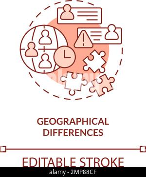 Geographical differences concept icon Stock Vector Image & Art - Alamy