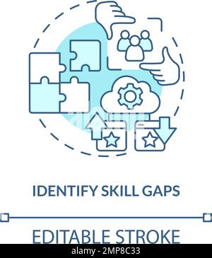 Identify skill gaps concept icon Stock Vector Image & Art - Alamy