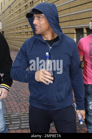 EXCLUSIVE!! Fighter Alex Reid arrives with friends at the National ...