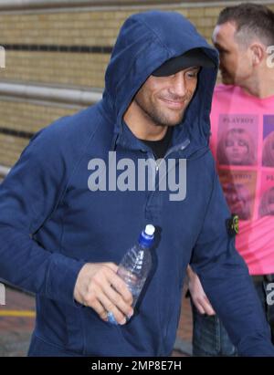 EXCLUSIVE!! Fighter Alex Reid arrives with friends at the National ...