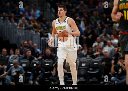 Denver Nuggets center Nikola Jokic (15) in the second half of an NBA ...