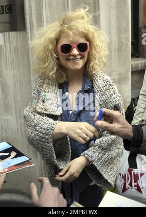 English singer/songwriter Alison Goldfrapp pays a visit to the BBC in ...