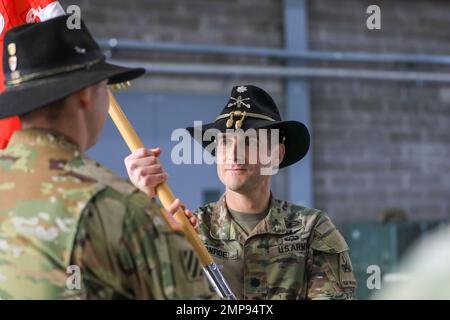 U.S. Army Lt. Col. Chad Monroe, squadron commander of Bravo Troop, 3rd ...