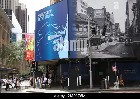 Sydney, Australia. 31st January 2023. Over station developments under ...