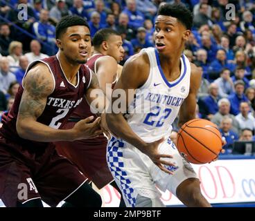 Kentucky's Shai Gilgeous-Alexander (22) drives against Tennessee's ...