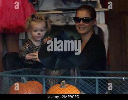 Actress Amy Adams spends a day at Mr Bones Pumpkin Patch with husband ...