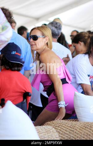 Spanish actress, celebrity and socialite Ana Obregon enjoys the ...