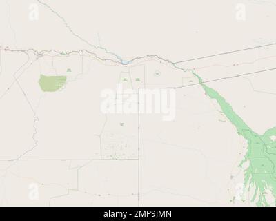 Kavango East, region of Namibia. Open Street Map. Locations and names ...