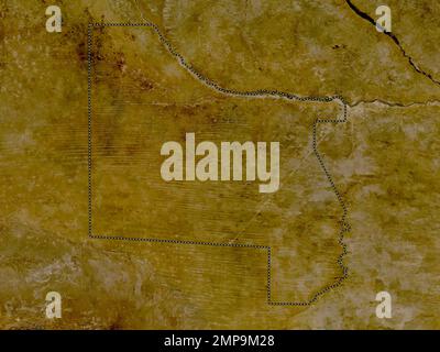 Kavango West, region of Namibia. Low resolution satellite map ...