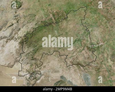 Khomas, region of Namibia. High resolution satellite map. Locations of ...