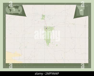 Khomas, region of Namibia. Open Street Map Stock Photo - Alamy