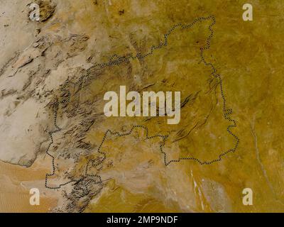 Khomas, region of Namibia. Low resolution satellite map. Corner ...