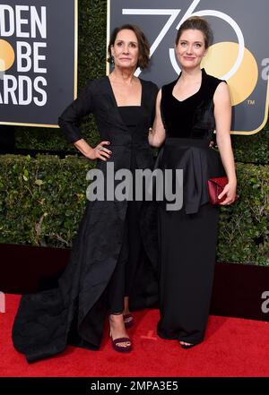 Laurie Metcalf, left, and her daughter Zoe Perry arrive at the 75th ...