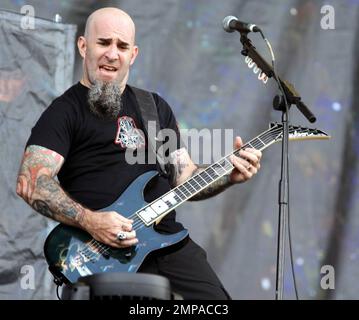 Scott Ian of Anthrax performs during Sonic Temple Art and Music ...