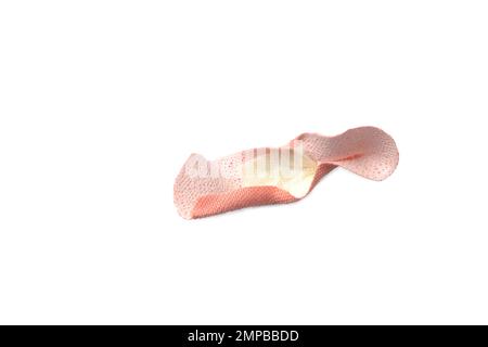 Used wound plaster isolated on white background Stock Photo - Alamy