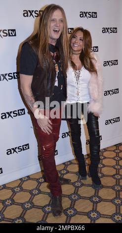 Sebastian Bach at the AXS TV TCA Tour at the Langham Huntington hotel ...